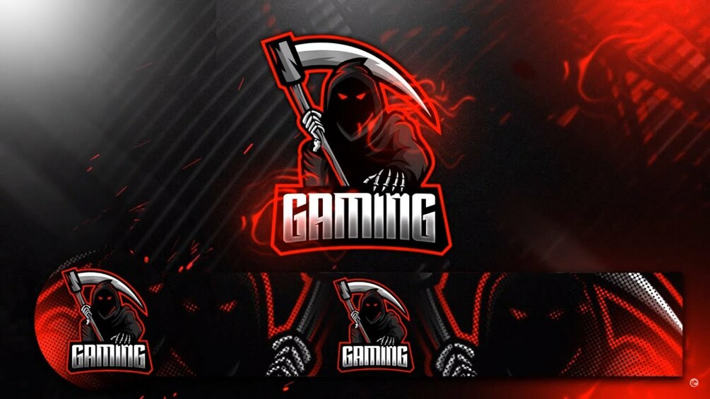 Reaper Mascot Logo/Avatar/Banner/Wallpaper Template