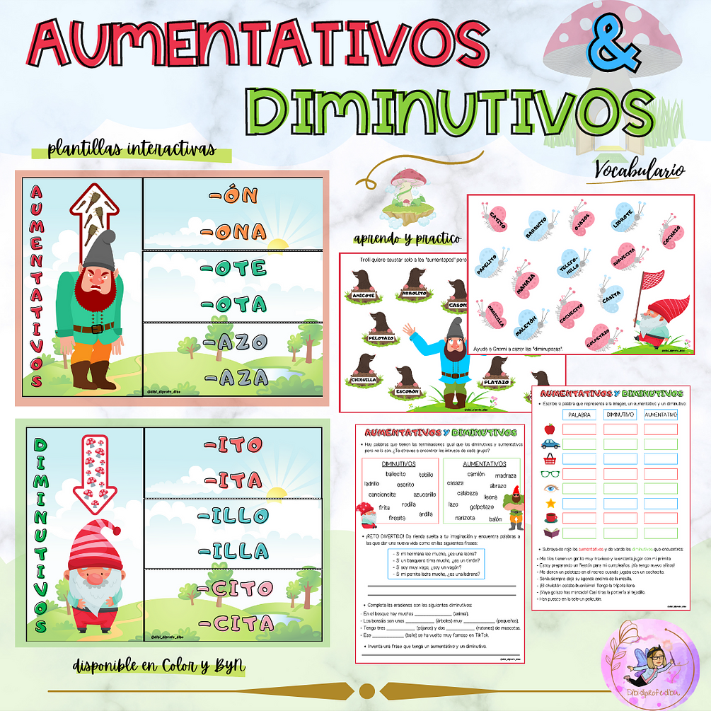 AUMENTATIVOS Y DIMINUTIVOS