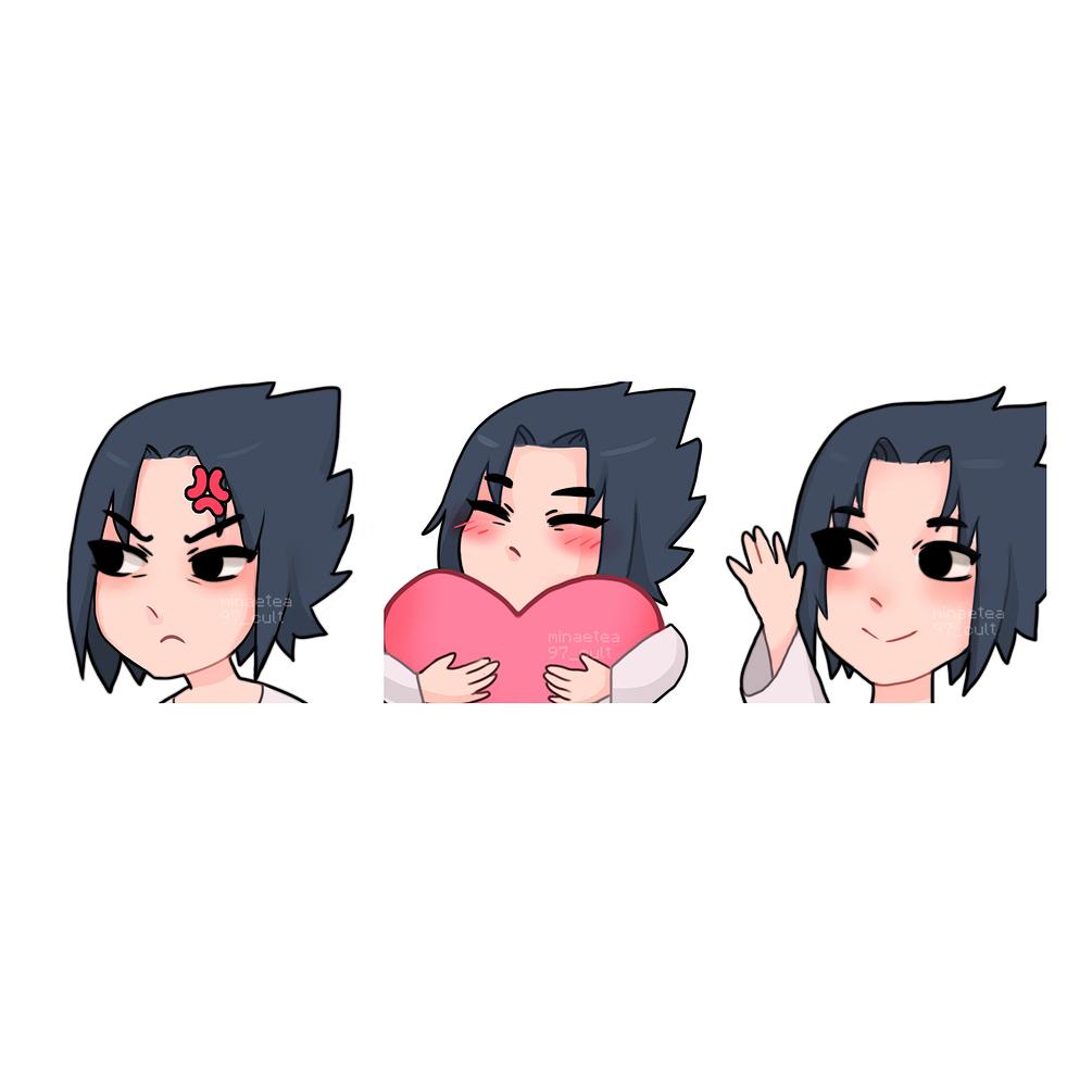 Sasuke Twitch/Discord Emotes ♡