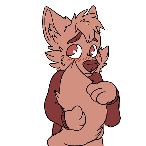 Blushing telegram sticker base