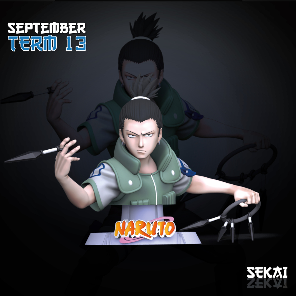 Shikamaru Bust - Sekai 3D Models - Tested and Ready for 3D printing