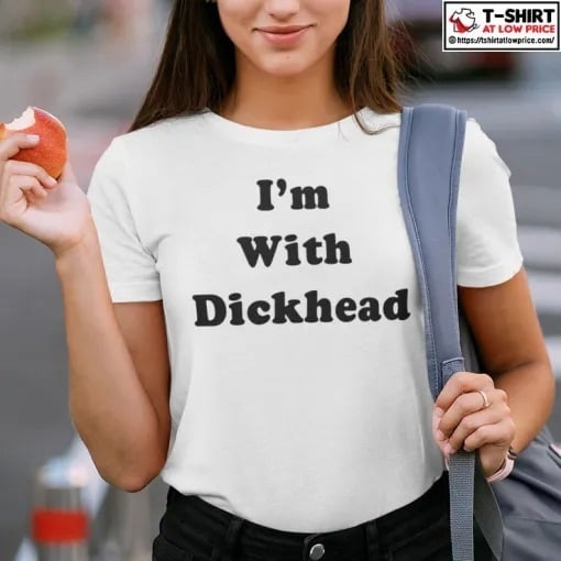 I’m With Dickhead Matching Couple Tee