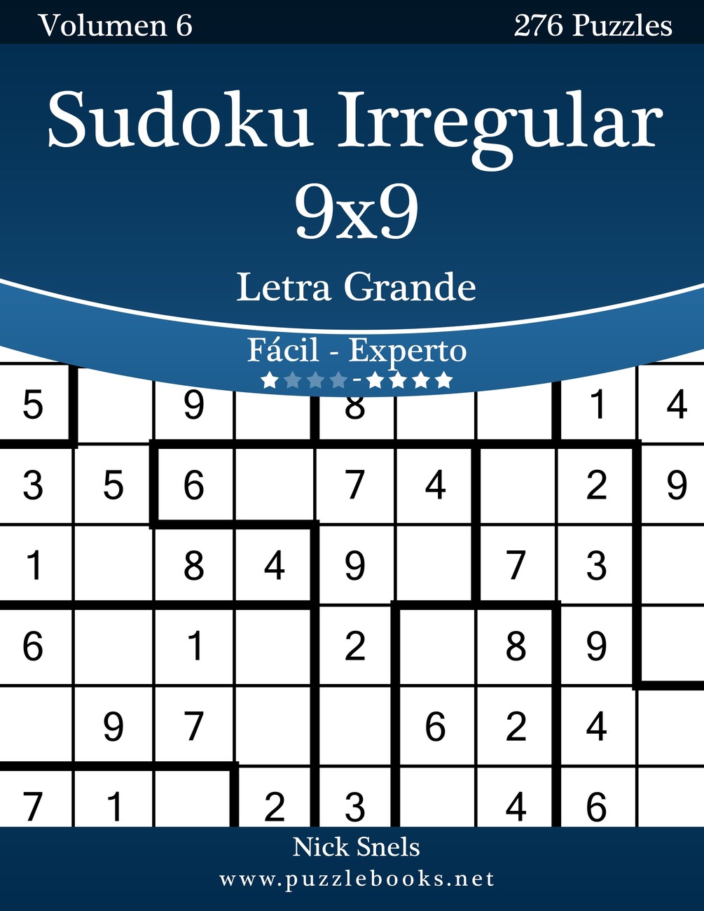 Sudoku Irregular 9x9 Impresiones con Letra Grande - De Fácil a Experto ...