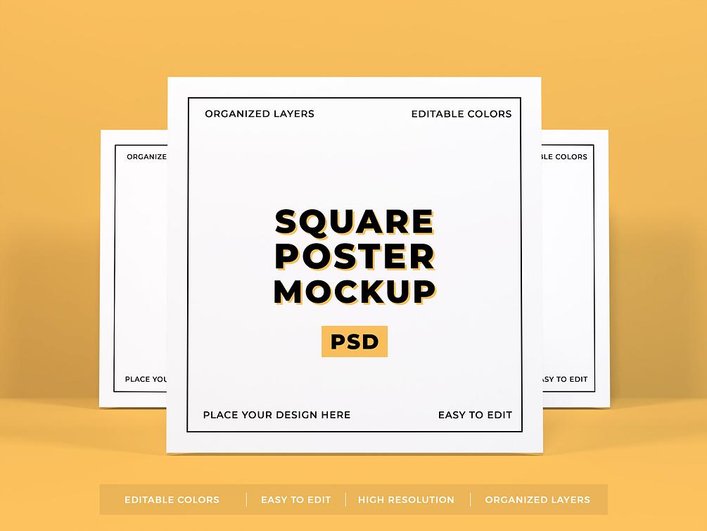 Square Poster Mockup Vol 5