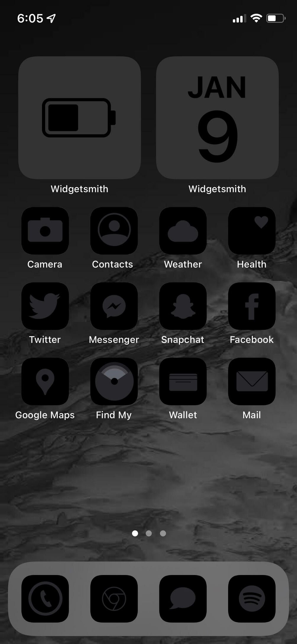 Matte Black App Icons