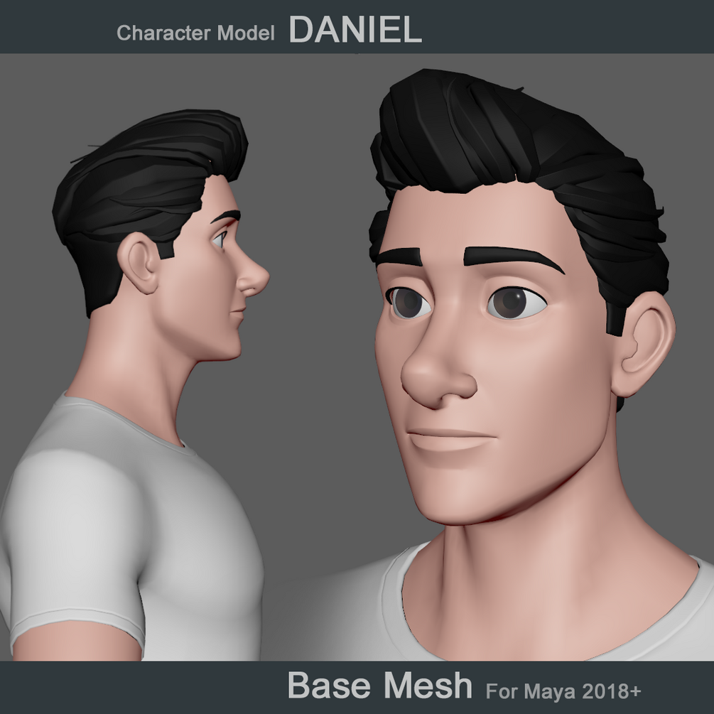 Daniel - Basemesh (Ready to Rig)