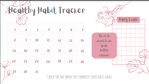 Healthy habit tracker
