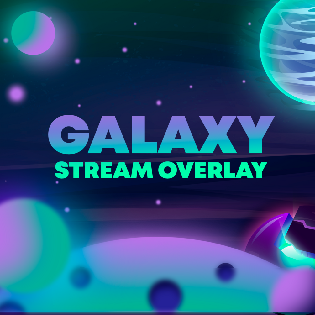 Free Galaxy Animated Stream Overlay Package | Twitch YouTube