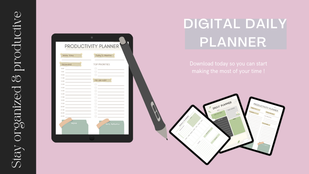 Cute / simple digital daily planner