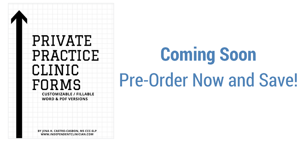 Private Practice Clinic Forms