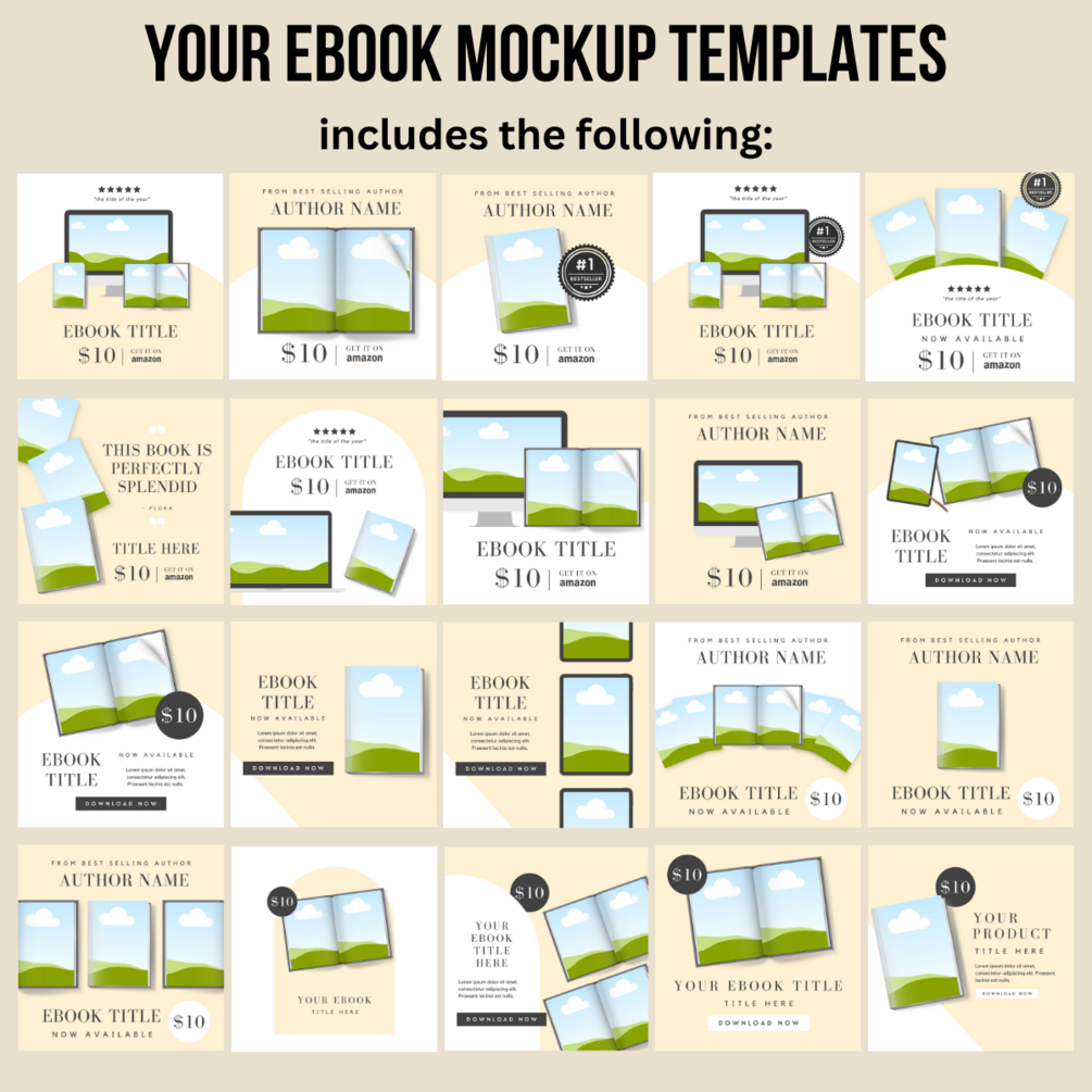 Ebook Mockup Template