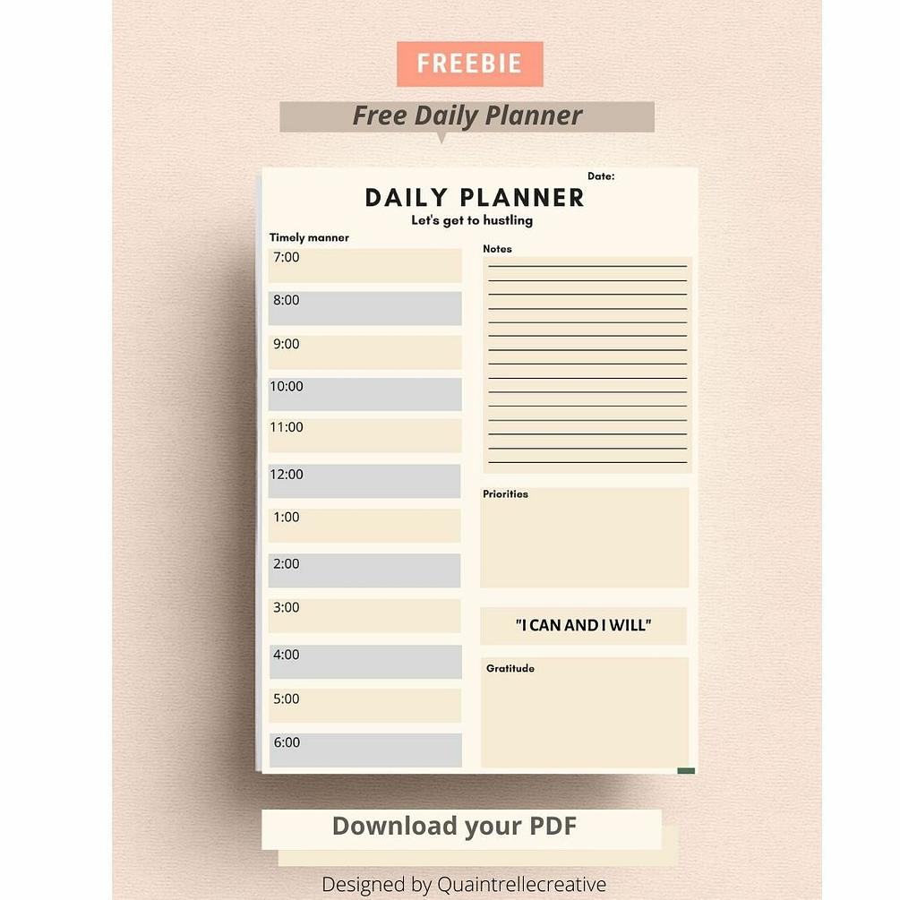 Daily planner