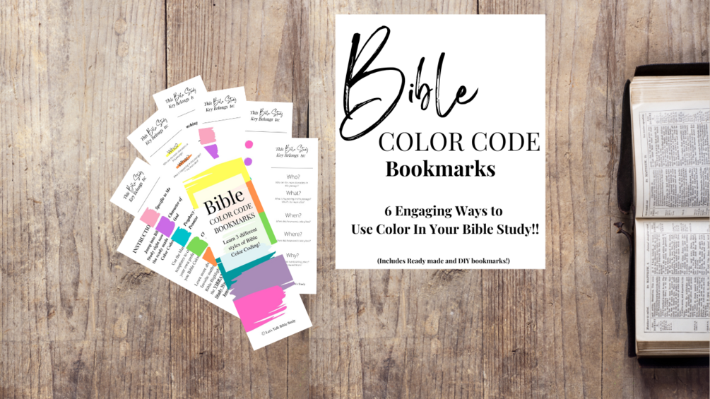Bible Color Code Bookmarks