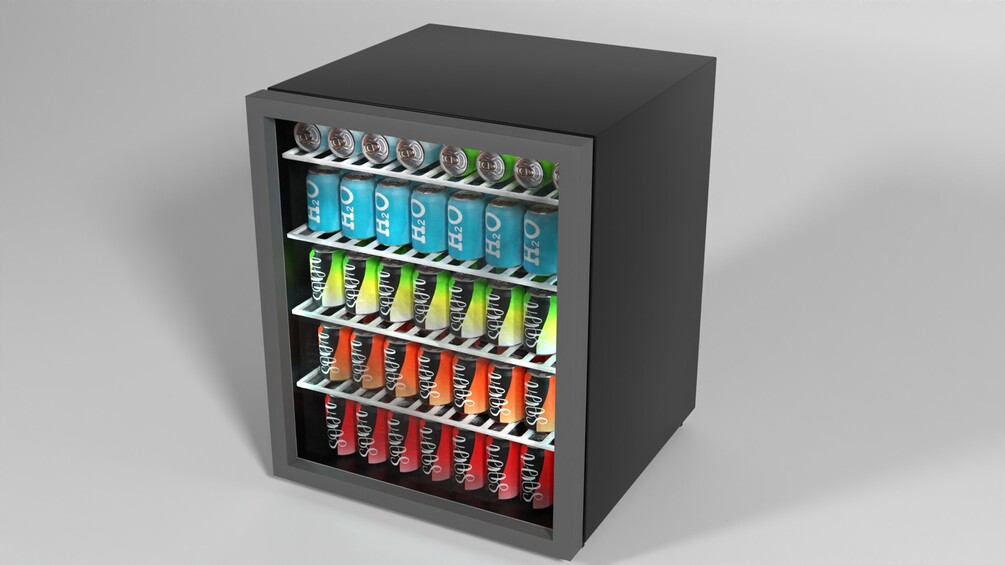 Mini fridge 3d model
