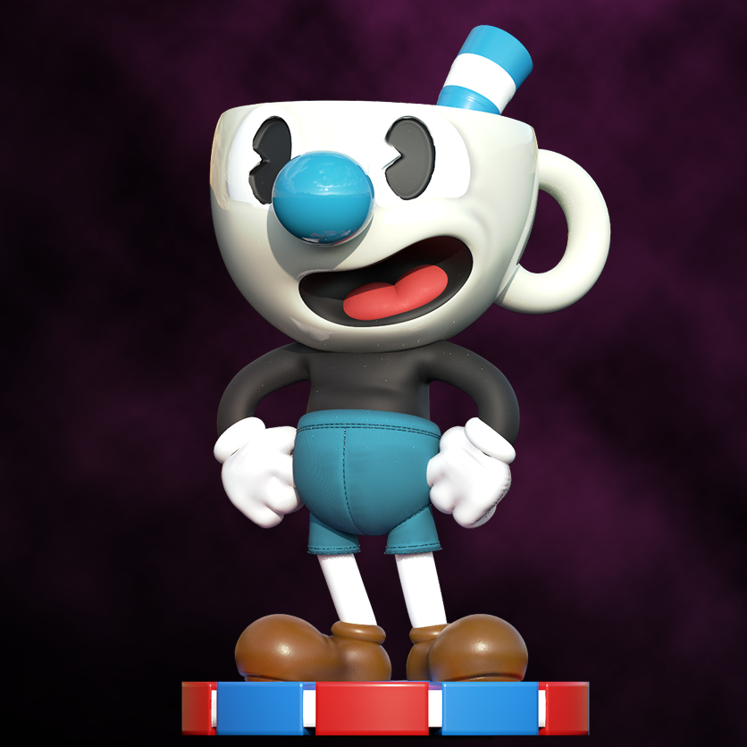 Fanart Mugman - Statue