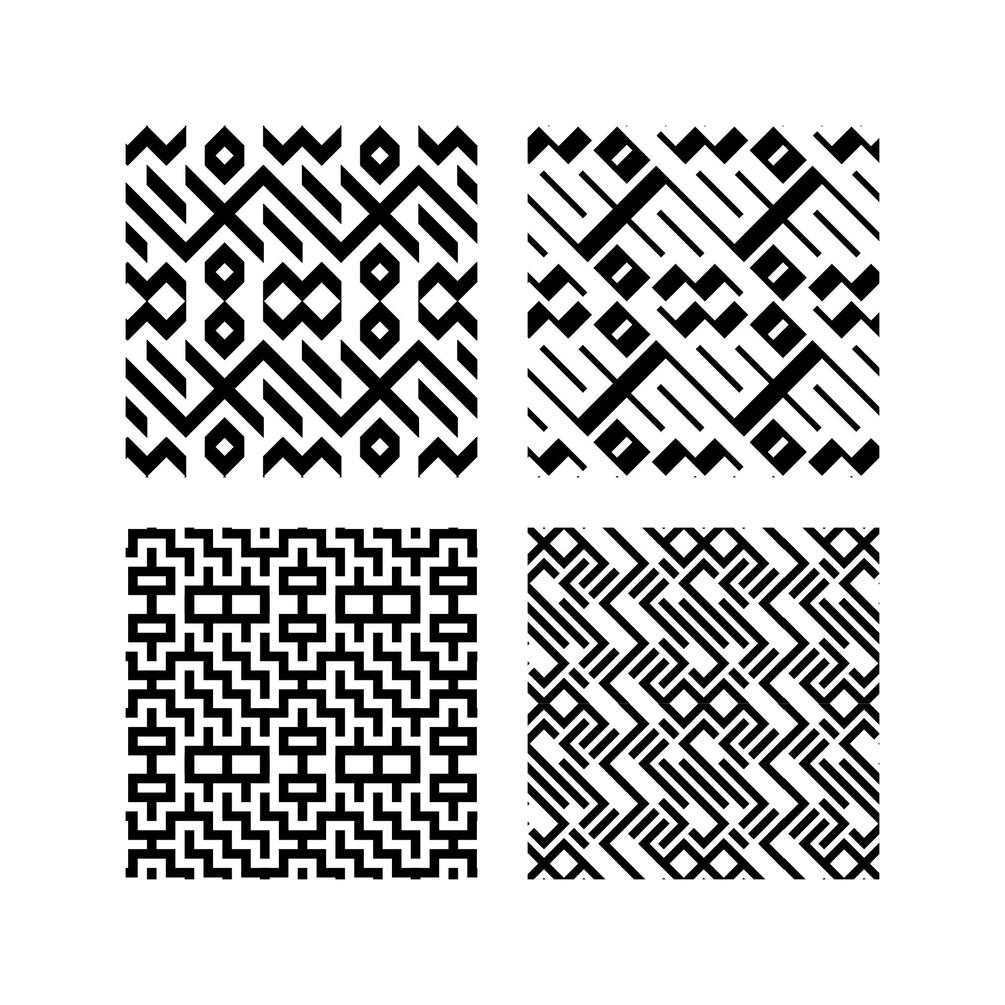 AI – Maze Seamless Pattern