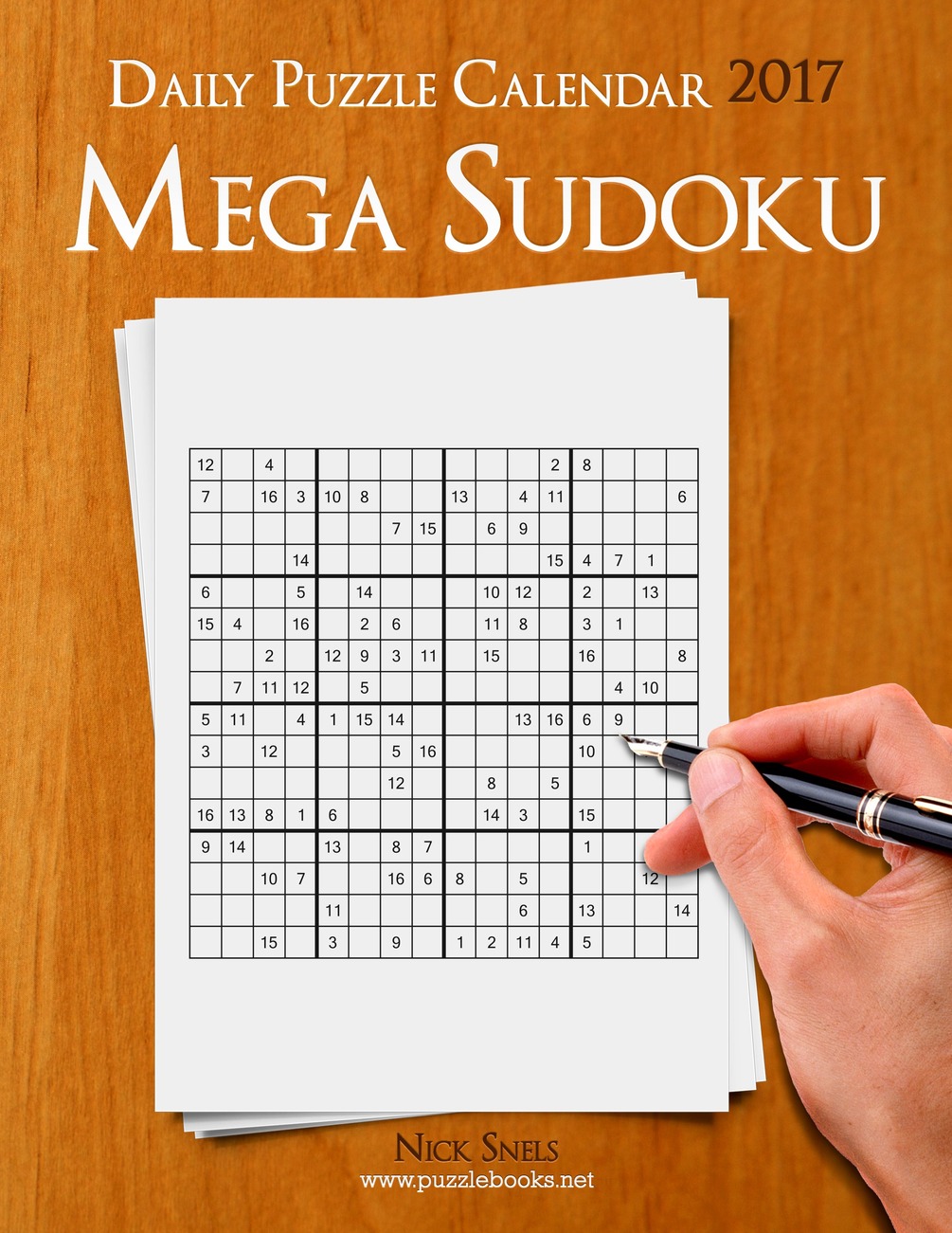 Daily Mega Sudoku 16x16 Puzzle Calendar 2017