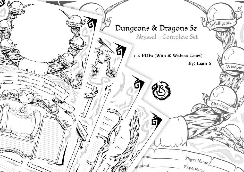 Dungeons & Dragons: Abyssal Complete Set (B&W)