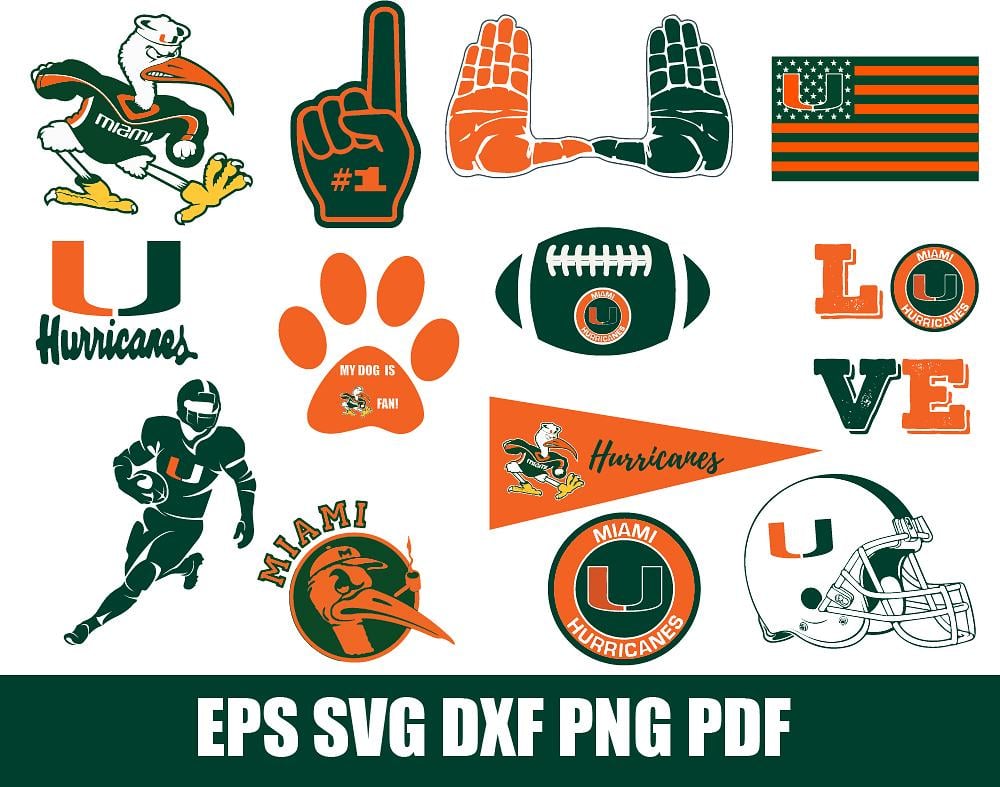 Miami Hurricanes, Miami Hurricanes logo, Miami Hurricanes svg, Miami ...