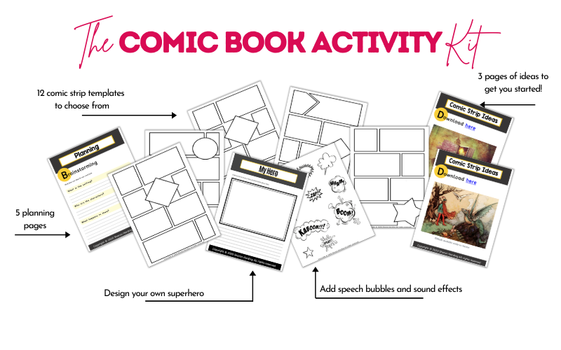Comic Book Activity Kit