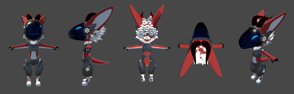 MiniGen Chibi Protogen VRChat Avatar Base