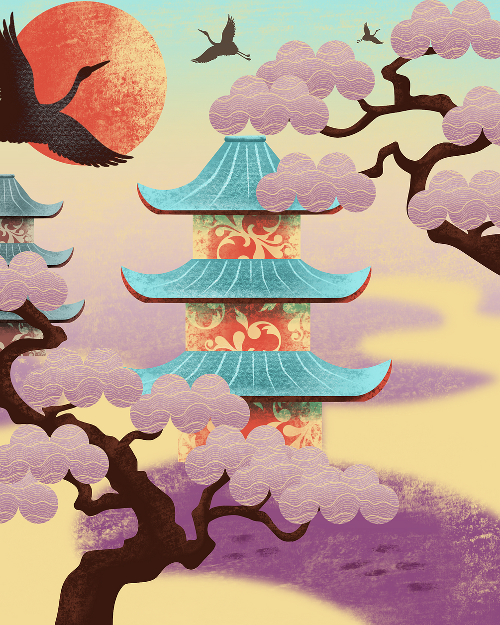 Spring in Japan - Drawing Tutorial Files