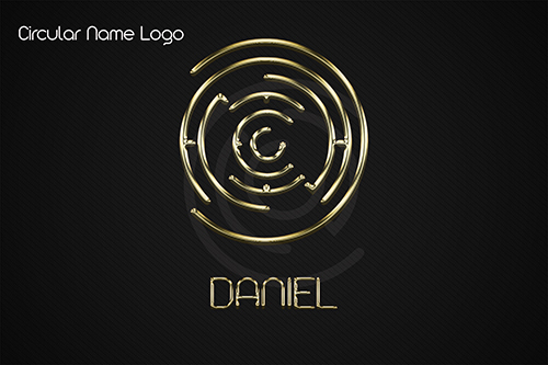 DANIEL - Circular Name Logo