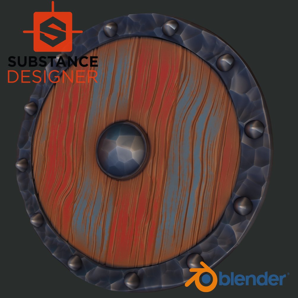 Stylised Round Shield