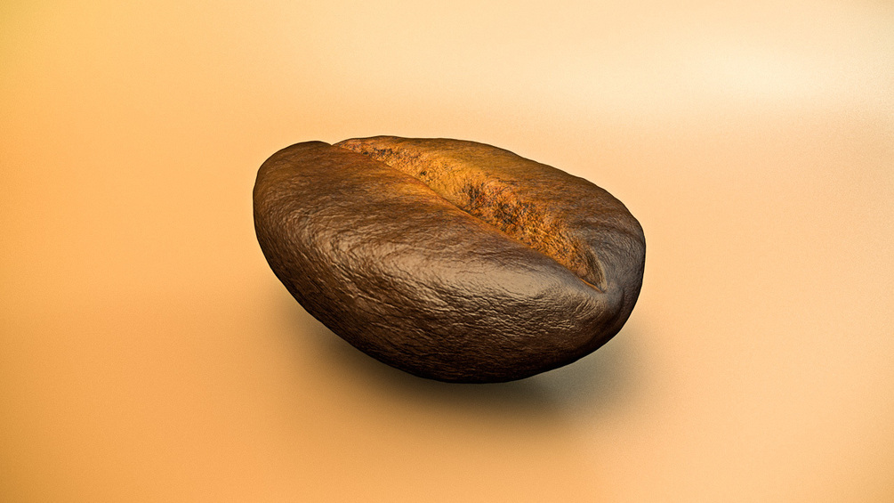 Coffee Bean 3D Model