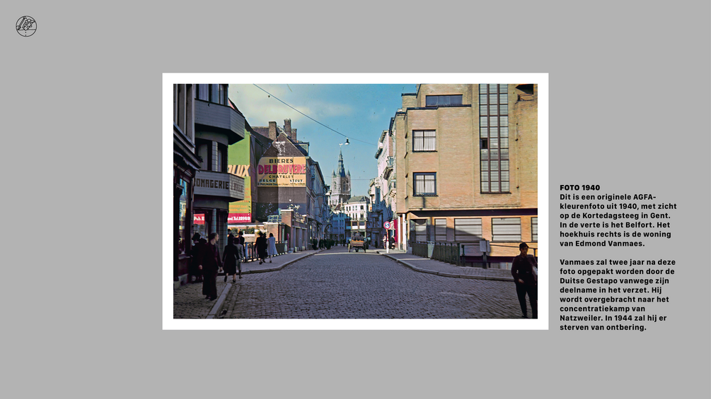 AGFA kleurenfoto uit 1940 (grote print + 2 postkaarten)