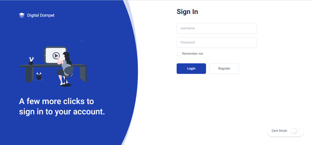 Beautiful and Smooth Login Page with Dark Mode