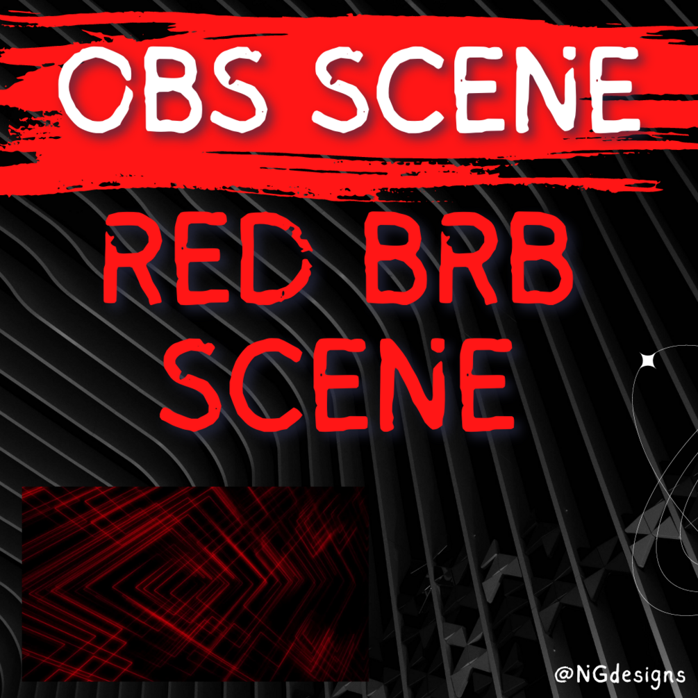 OBS SCENE - Be Right Back (BASIC RED) (Animated)
