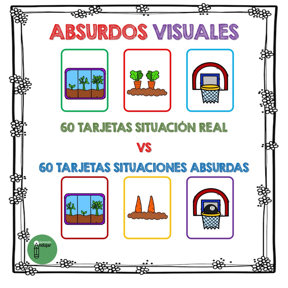 60 TARJETAS ABSURDOS + 60 TARJETAS SITUACIÓNES REALES