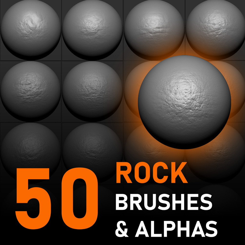 50 High Quality Rock Alphas & Brushes