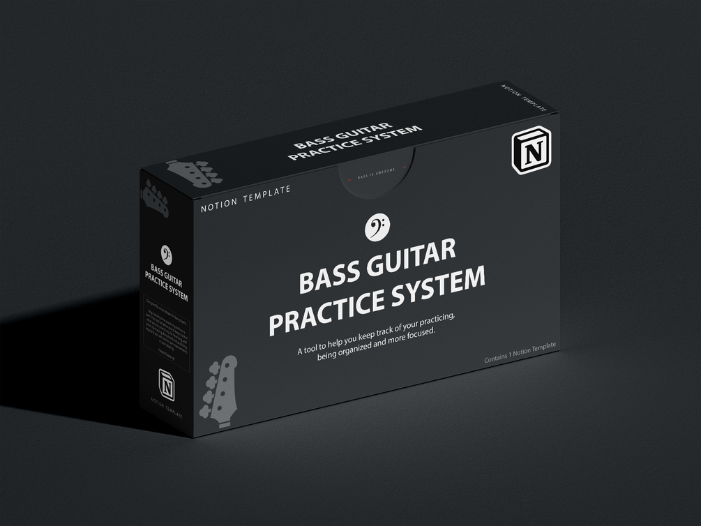 Bass Guitar Practice System [Notion Template]