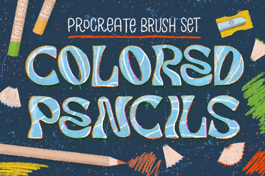 Procreate Colored Pencils Brush Set