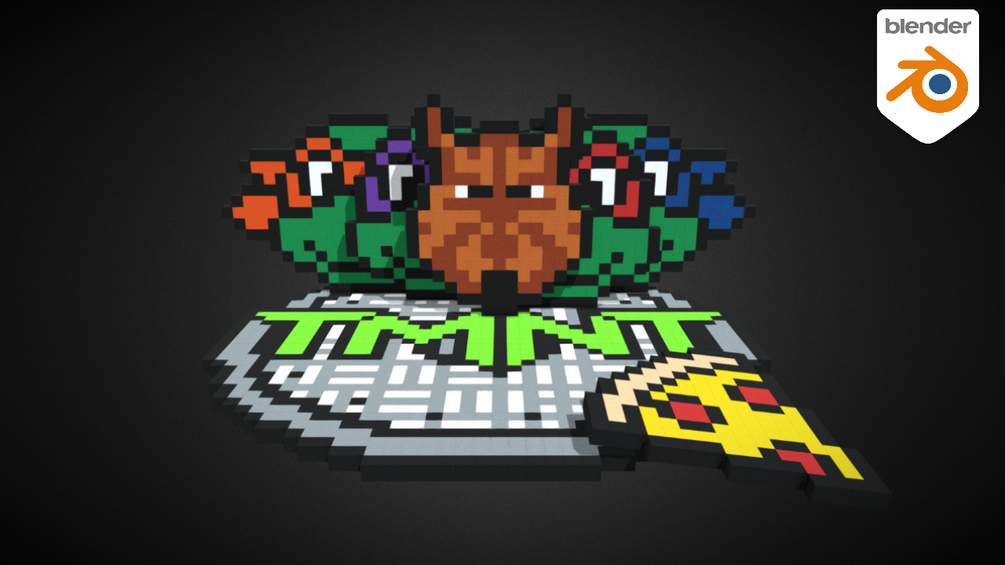 Teenage Mutant Ninja Turtles (TMNT) Pixel / Voxel Art