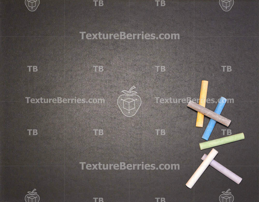 Background of blackboard with colored chalks