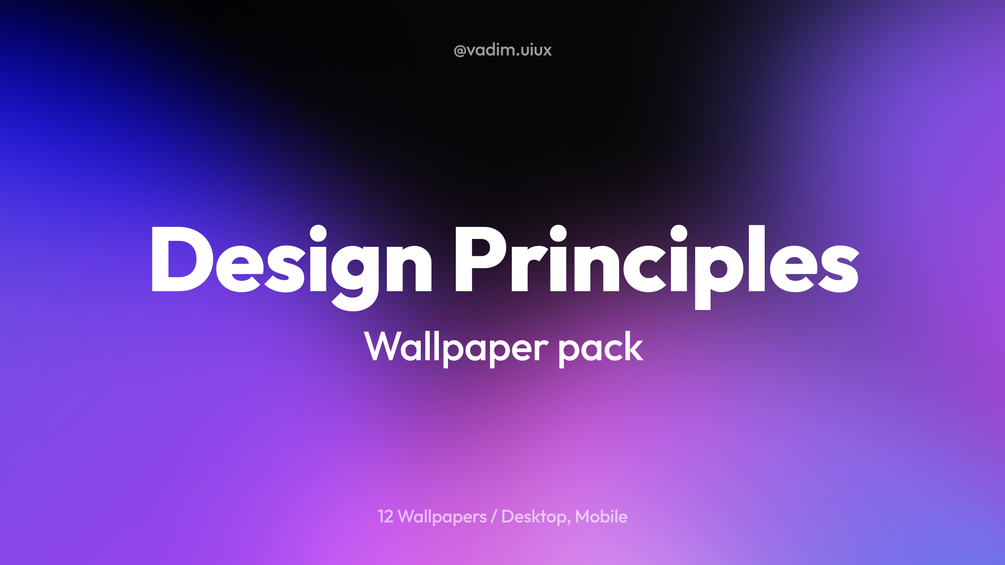 Wallpaper Pack / Principles of Design