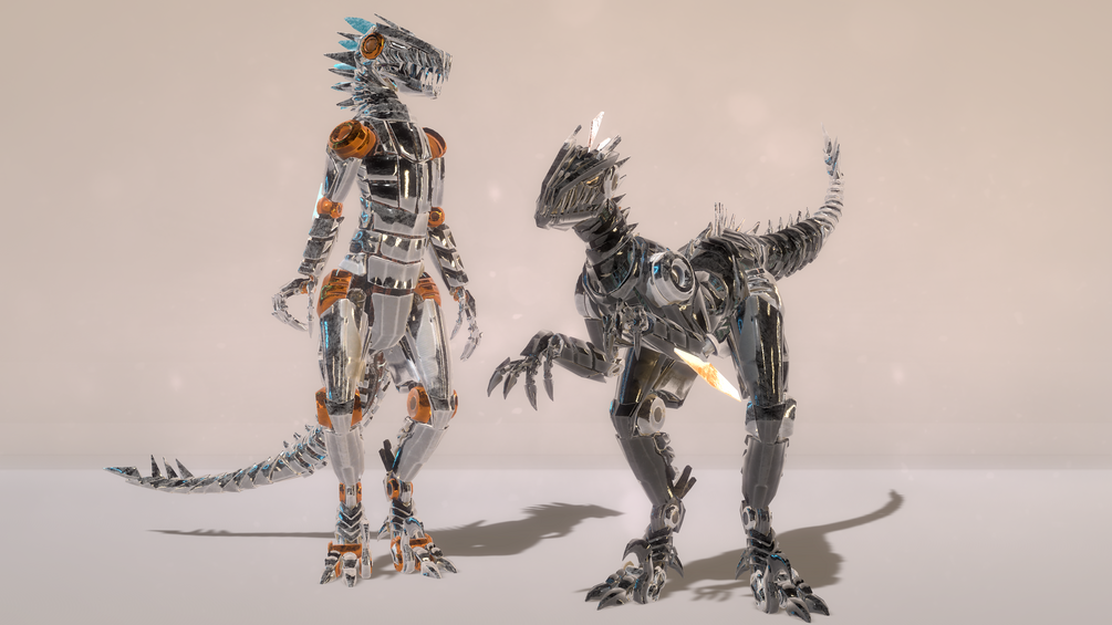 PolygonBird Anthro Ark Tek Raptor Avatar