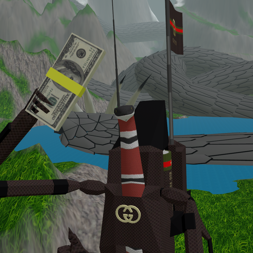 VRChat Gucci Snake Mech (Quest Friendly) BASE MODEL