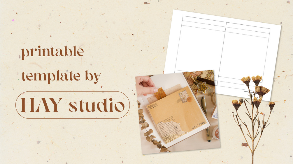 DIY Paper Pocket Printable Template for Journaling & Scrapbooking