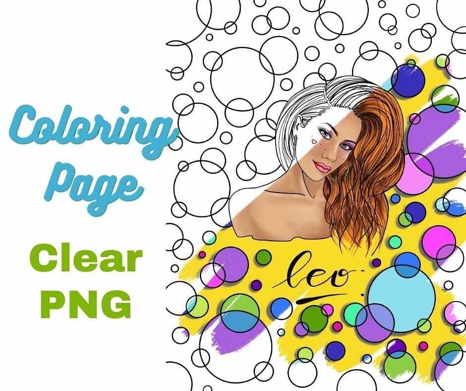LEO Coloring Page in PNG