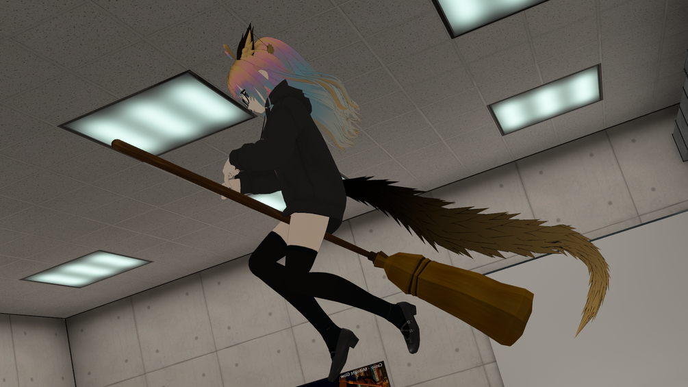 VRChat Magic Broom Avatar Prop