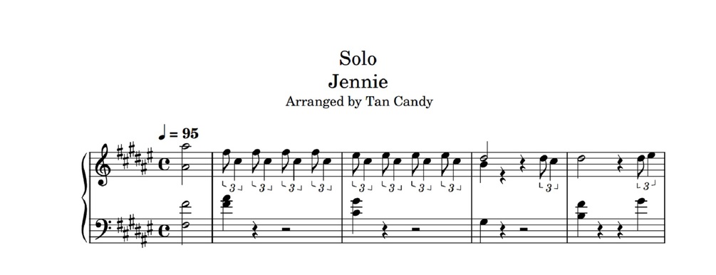Solo – Jennie, Blackpink [Piano Solo Sheet]