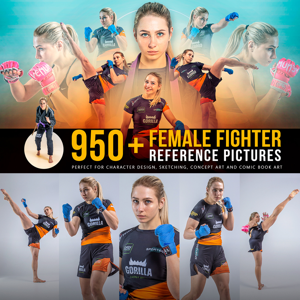 950+ Female Fighter Reference Pictures