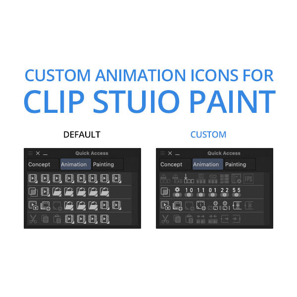 Custom Animation Icons for Clip Studio Paint