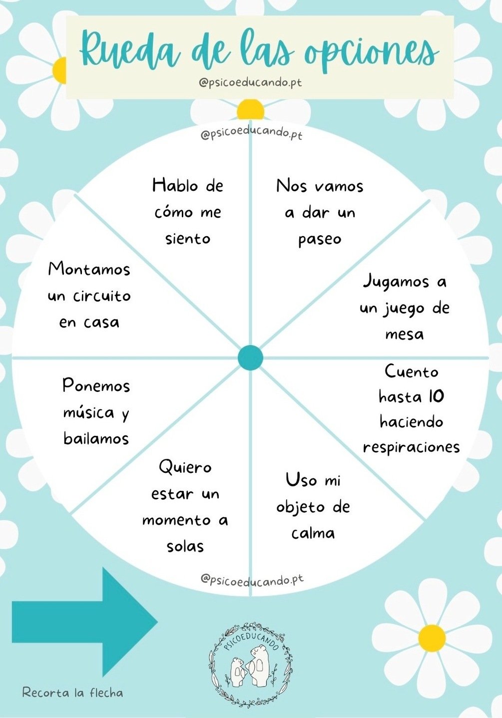 Rueda de las opciones. Gestión del enfado