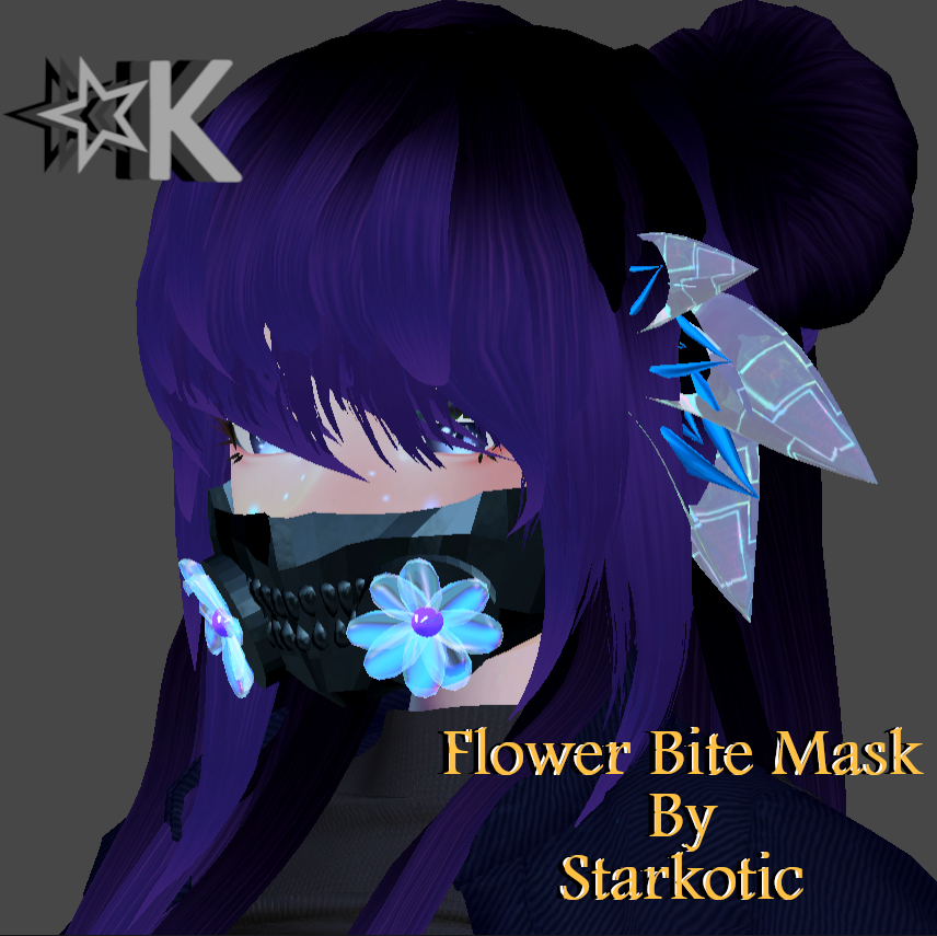 Flower Bite Mask PRIVATE AND COMMERCIAL USE ONLY
