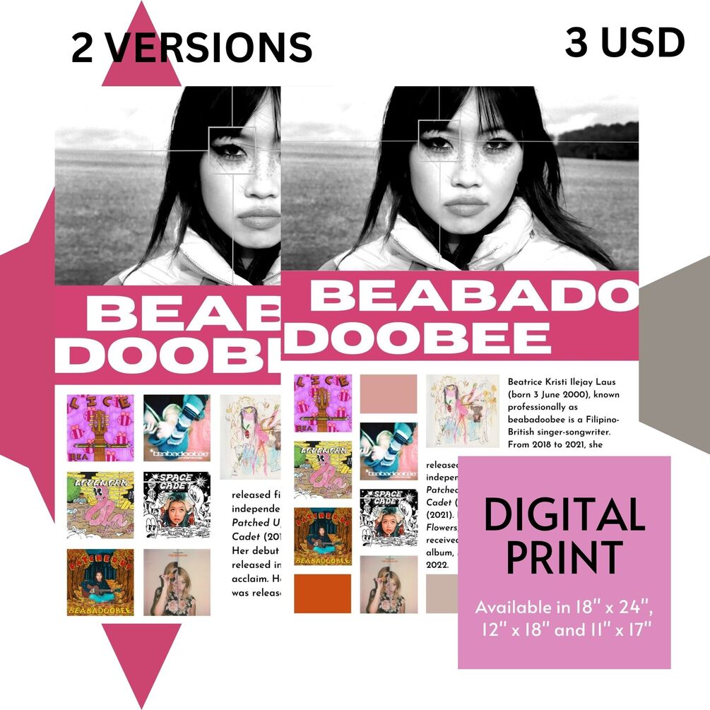 Beabadoobee Printable Poster (2 Versions)